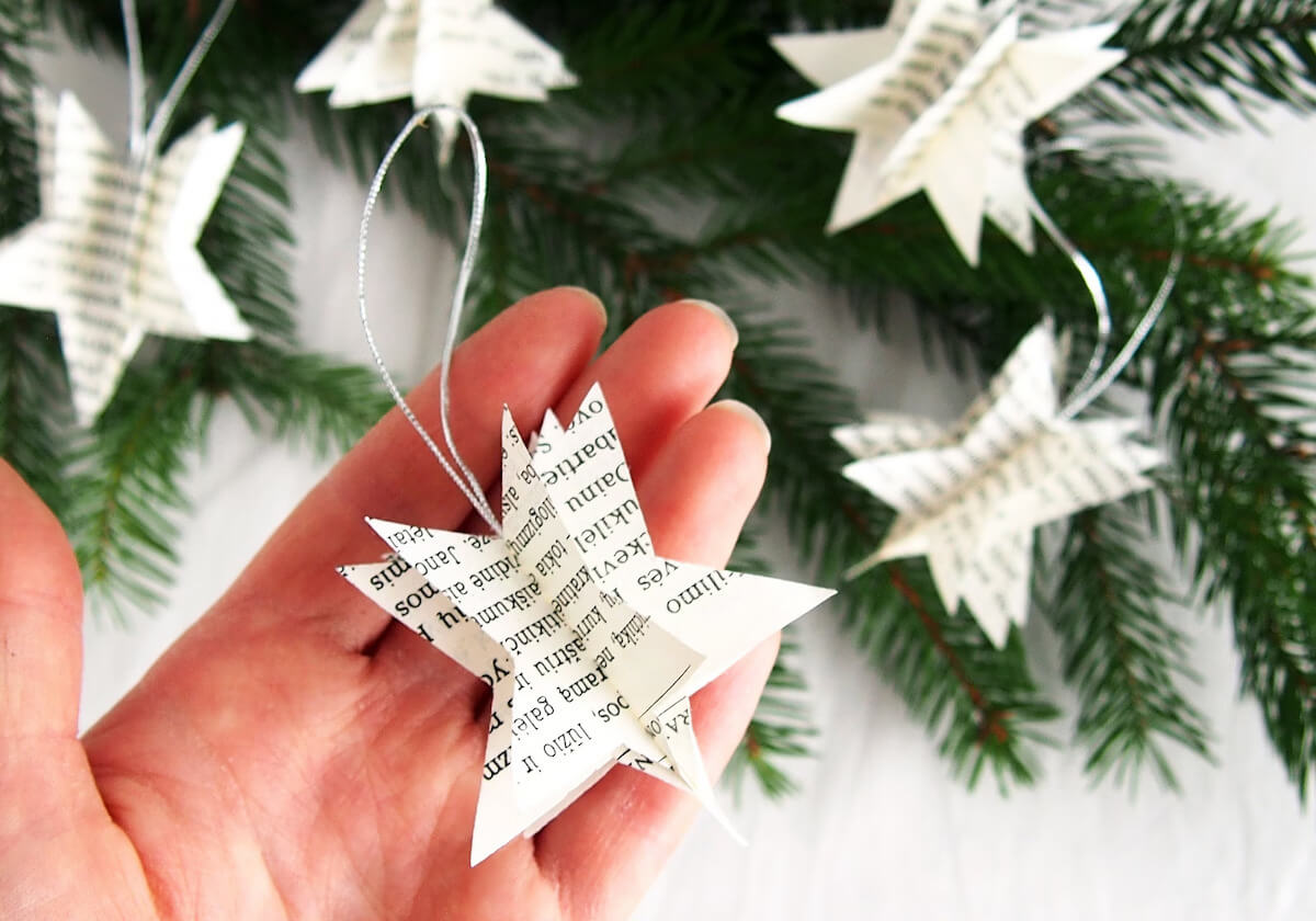 12 Best Book Page Ornaments - Bona Fide Bookworm